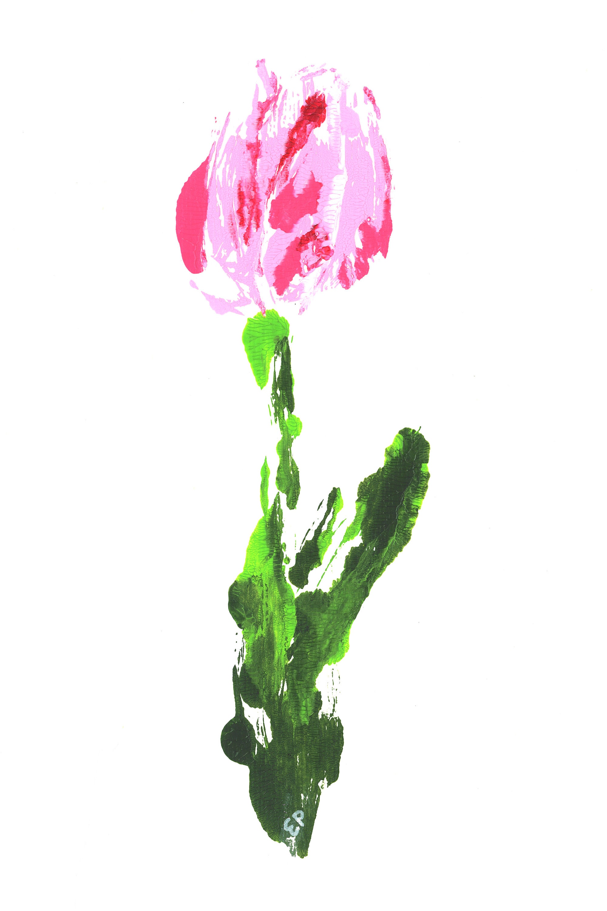Printable Tulip Art. Instant Downloadable Flower Print. - Etsy
