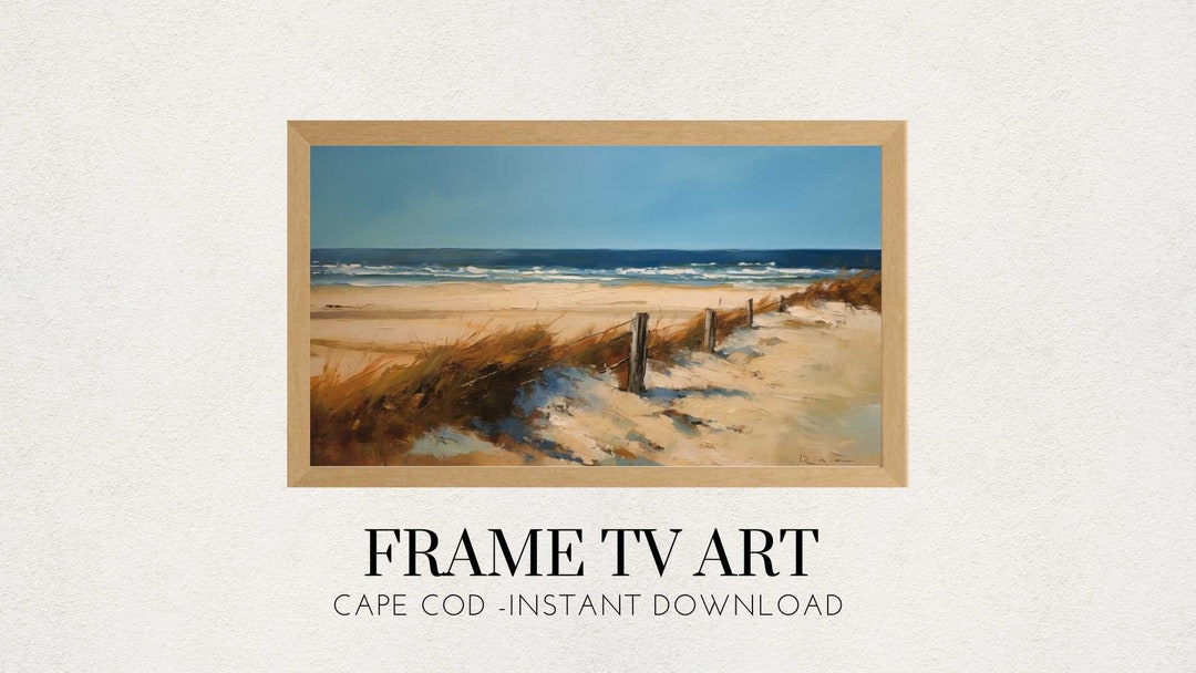 Cape Cod Landscape Oil Painting New England Coastal for Frame TV ...