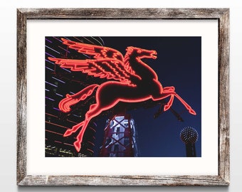 Flying Red Horse, Dallas Pegasus, Fine Art Photography, Texas ...