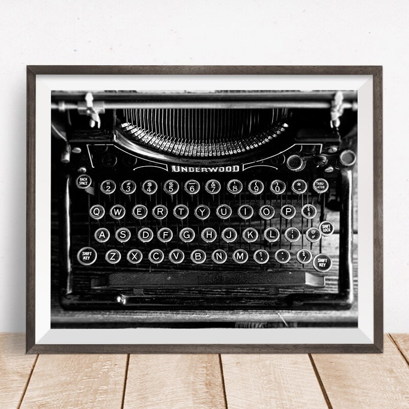 Typewriter Art Print - Etsy