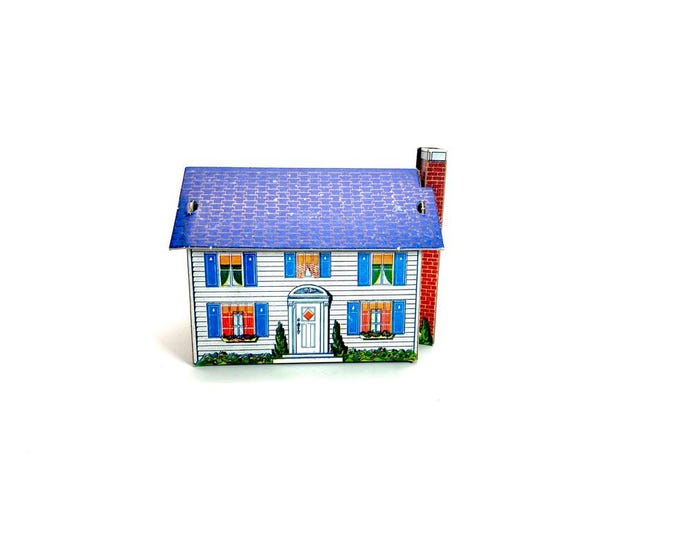 Built-rite WW11 Era HO Cardboard Village, House #4, Putz Village House ...