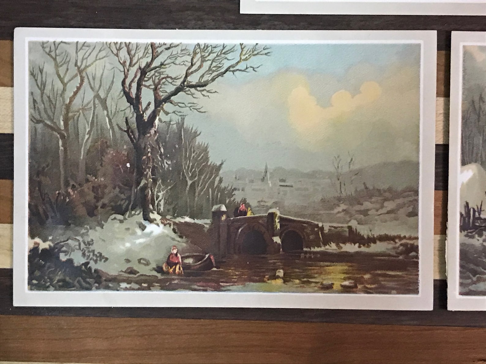 Victorian Chromolithograph Prints Scenic Landscapes Winter | Etsy