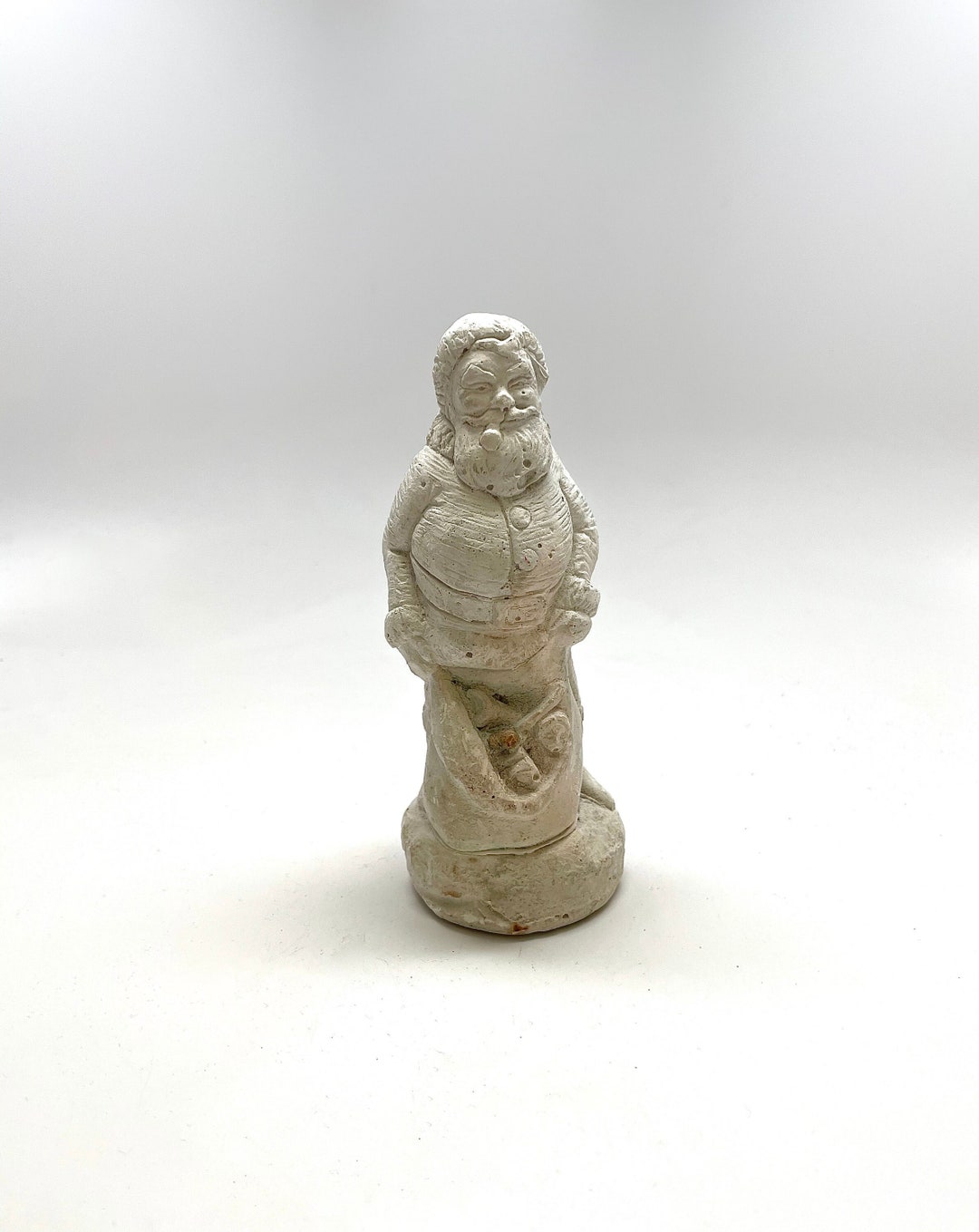 Vintage Cast Chalk Santa Claus, Cast Chalk Figure, Christmas, Holiday ...