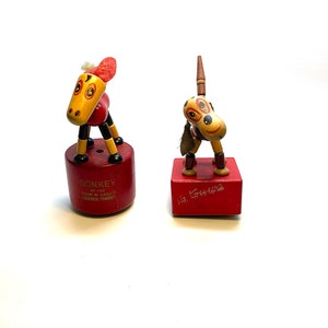 Vintage Push Puppets, Kohner Wonder Dog Kohner Donkey #140, Large 5-6 ...