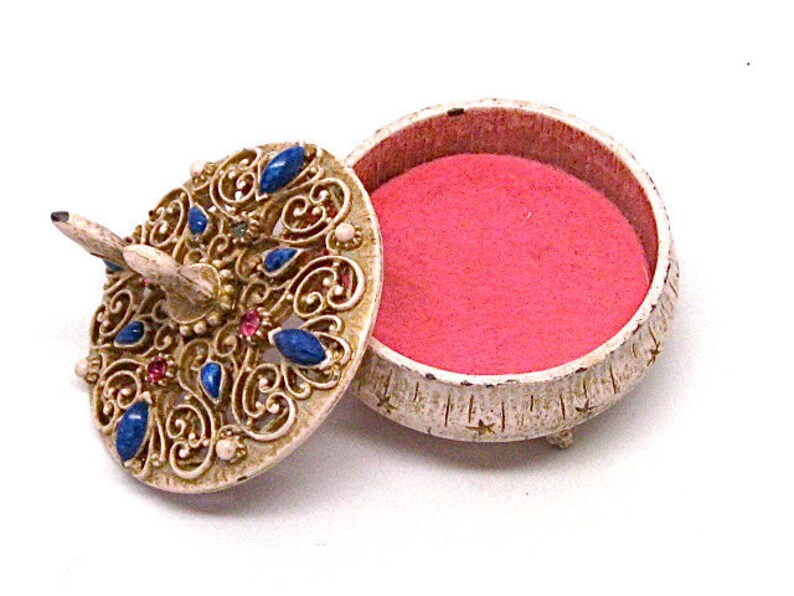 Vintage Florenza Trinket Box Jewelry Box Ring Box Vanity - Etsy