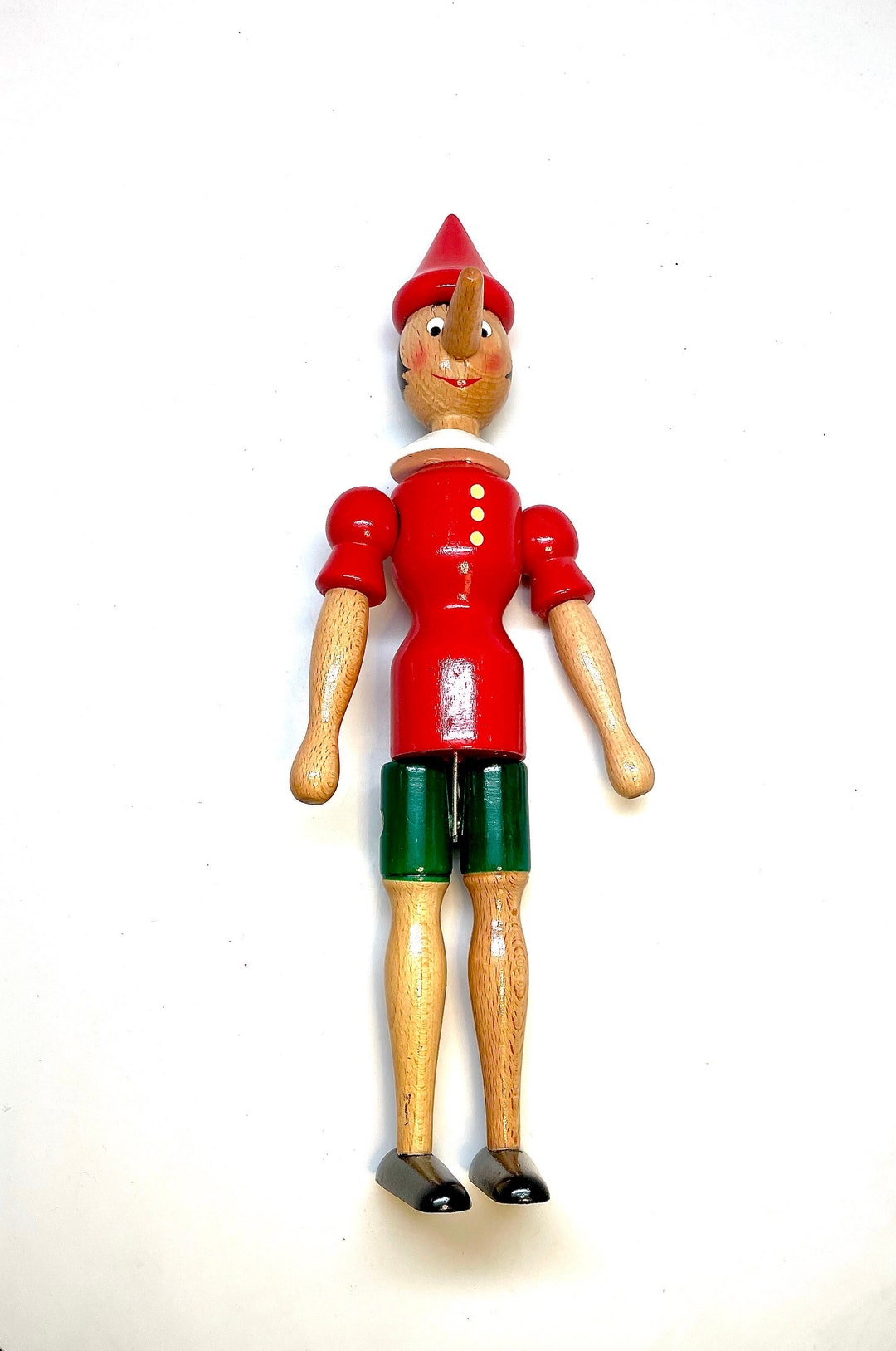 Pinocchio Doll, Mastro Geppetto, Jointed, Posable, Toy, Handmade ...