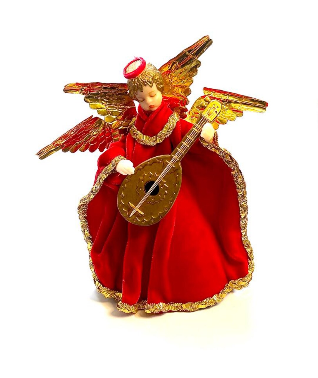 Vintage Koestel Wax Angel Tree Topper, 9 Inch, Christmas Tree Topper ...