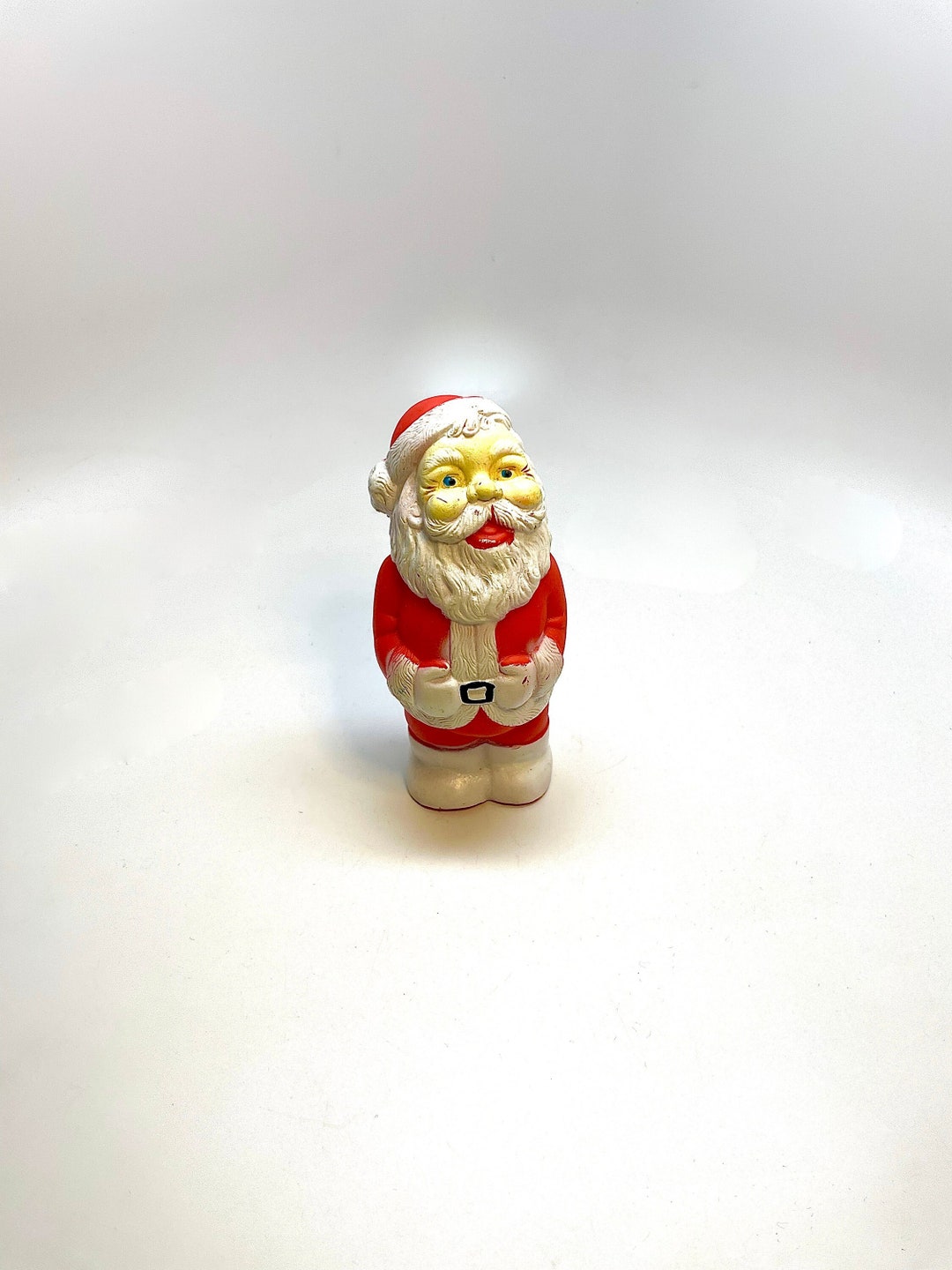 Vintage Santa Claus Rubber Squeeze Toy, Rubber, Doll, Vintage Christmas ...