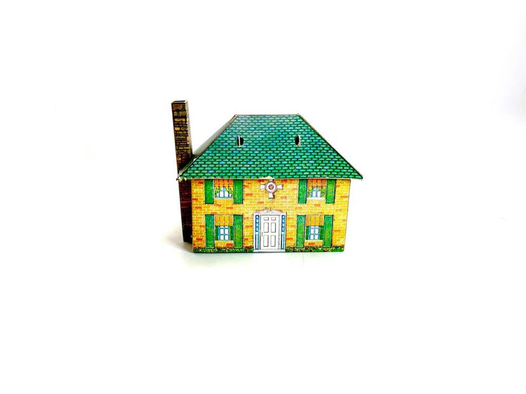 Built-rite WW11 Era HO Cardboard Village, House #6, Putz Village House ...