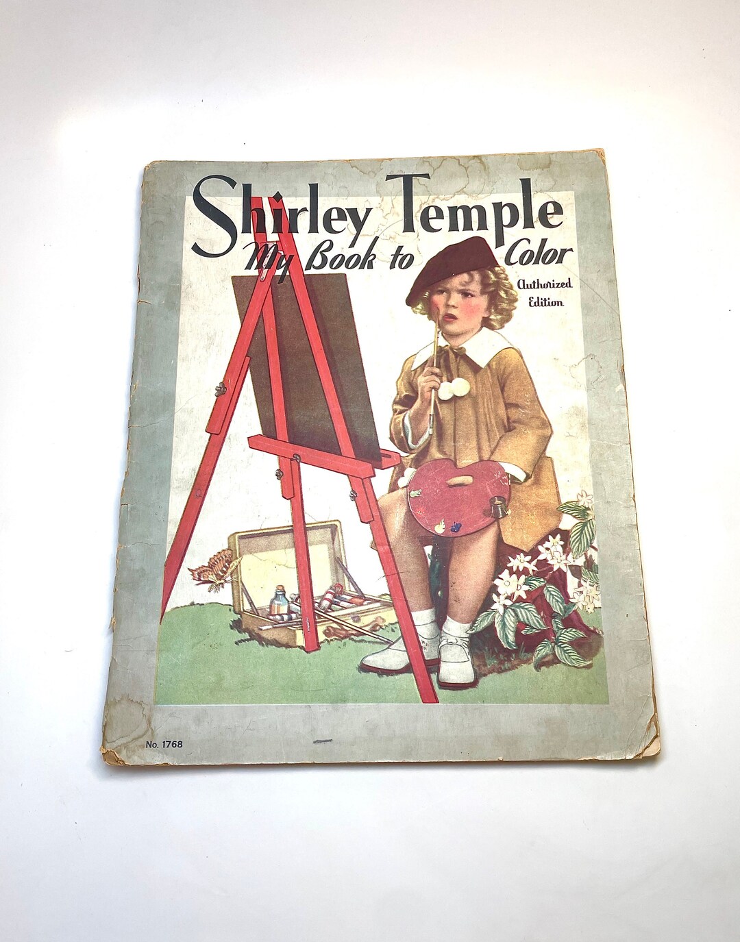 Shirley Temple My Book to Color, Coloring Book From 1937, Paperback ...