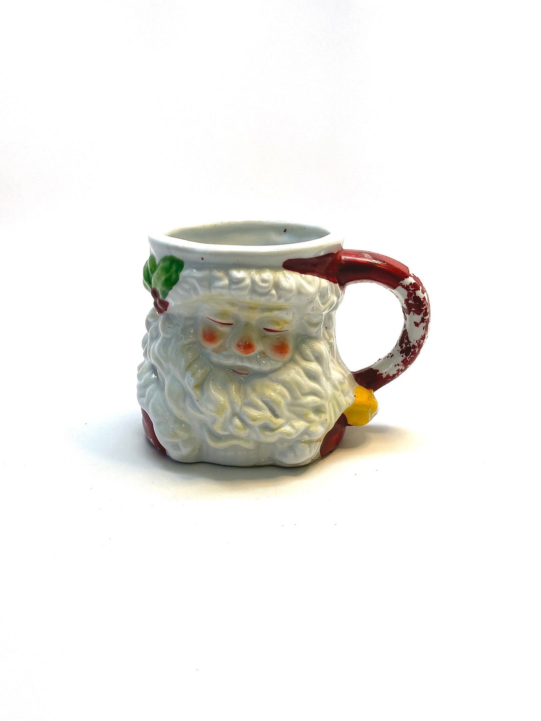 Vintage Santa Face Mug, Large, Cup, Sleeping Santa Claus, Mid Century ...