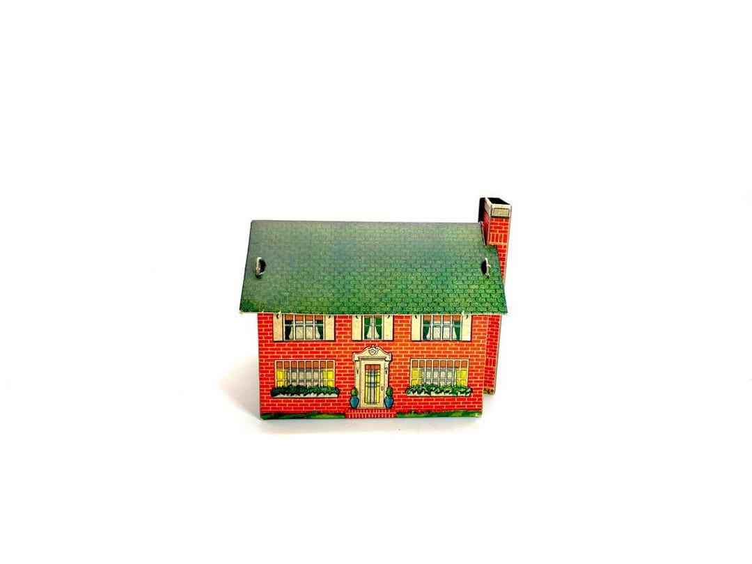 Built-rite WW11 Era HO Cardboard Village, House #1, Putz Village House ...
