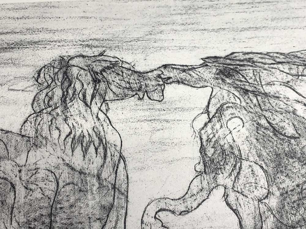 Max Ernst Limited Ed. Lithograph "stallion and Bride of the Wind" - Etsy