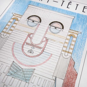 James STIRLING ORIGINAL Lithograph by Louis Hellman *signed *custom ...