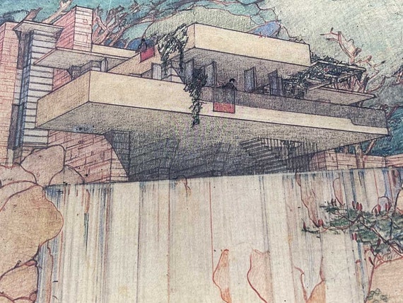 Falling Water Pencil Sketch
