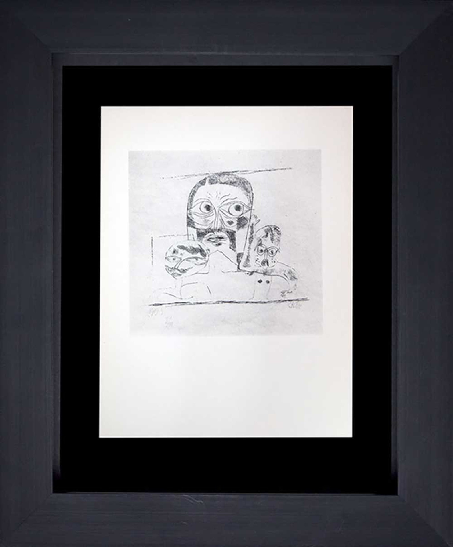 Paul KLEE Lithograph LTD Edition “three Heads" W/frame Included - Etsy