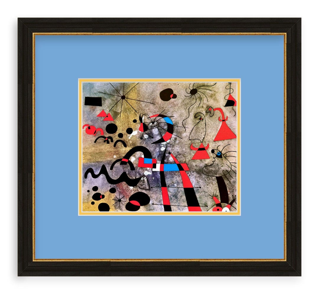 Joan Miro - Ladder of Escape - 1940 Framed - Work or Home Modern Wall ...