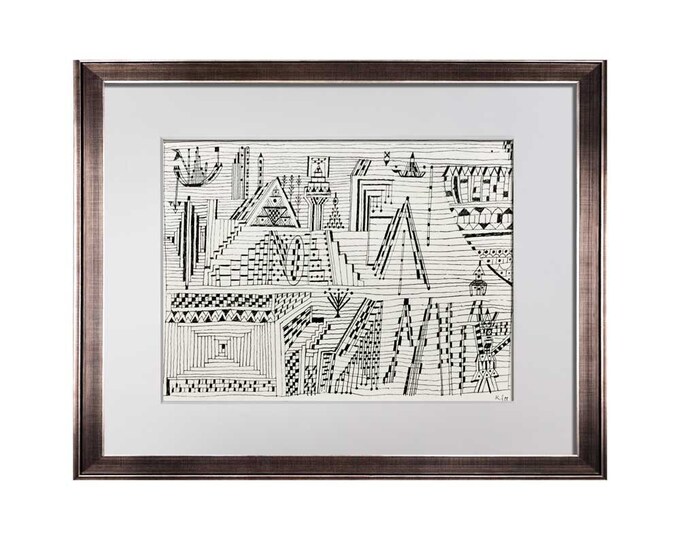 Paul Klee Lithograph Signed “beride...[1927]” +gallery Auth + Framing ...