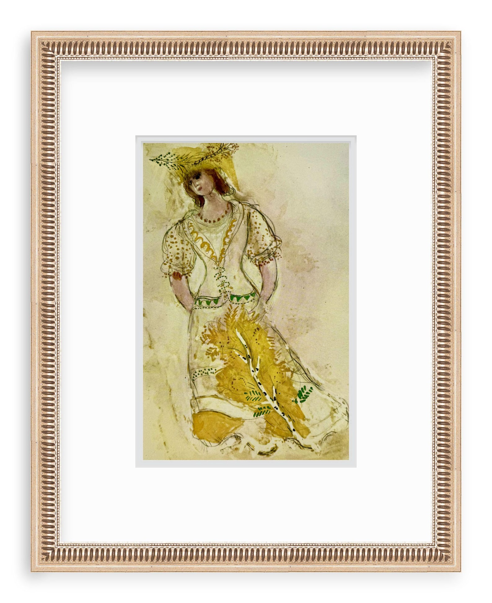 Marc Chagall - Costume for the Ballet the Firebird - Framed Signed - Etsy