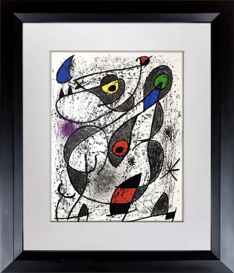 Joan Miro Color Original Lithograph Limited Ed. +cat. Reference C161 ...