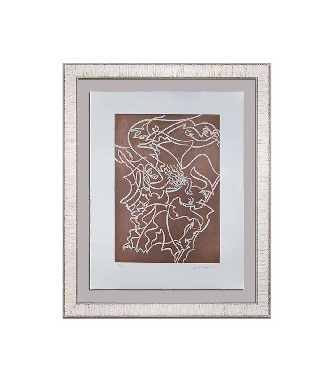 Andre MASSON Original Etching Hand SIGNED* & Numb + "athena" W/ Frame ...