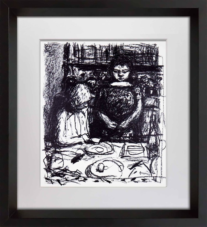 Pierre BONNARD Lithograph Le Menu - Signed Limited Edition + Custom ...