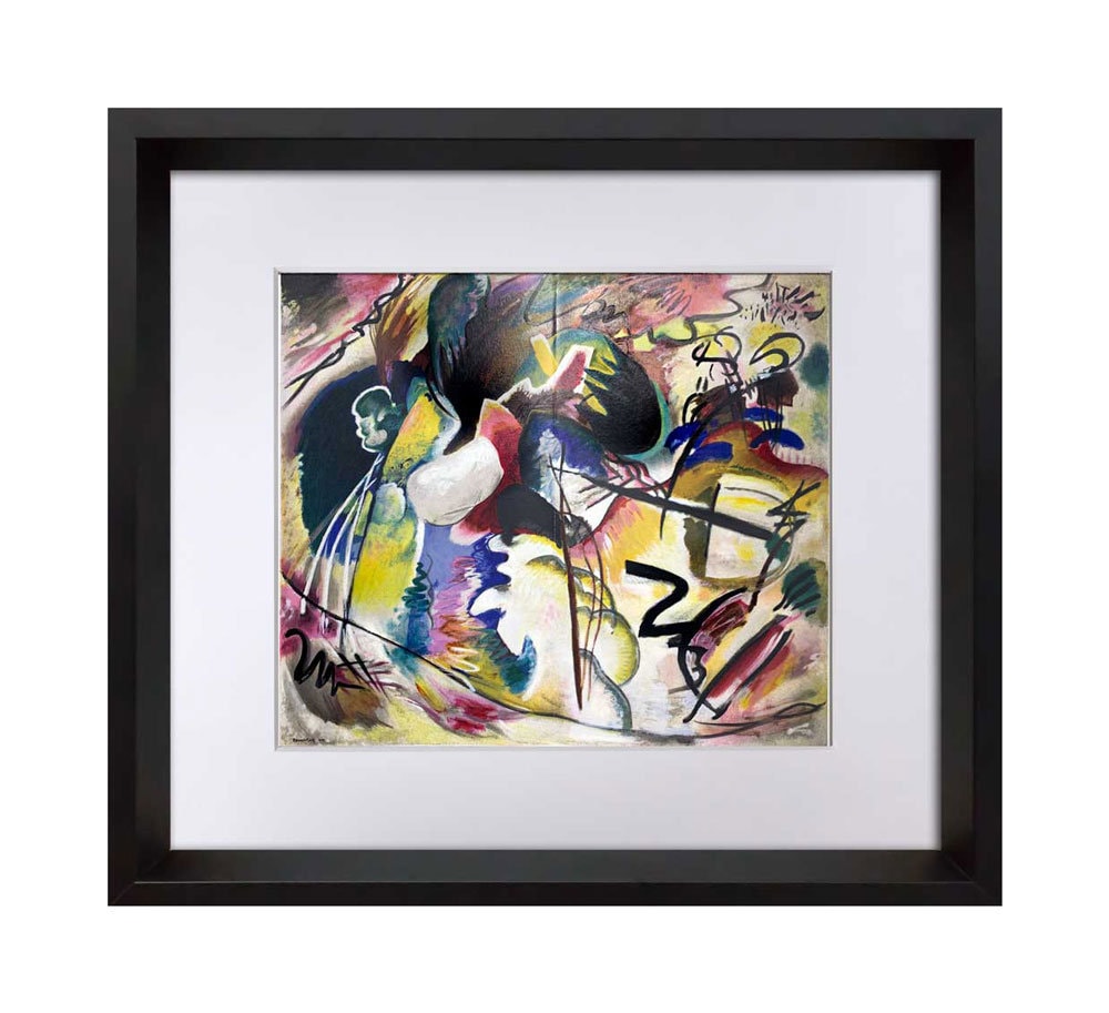 Wassily KANDINSKY Lithograph SIGNED Limited Ed. RARE W/frame Included ...