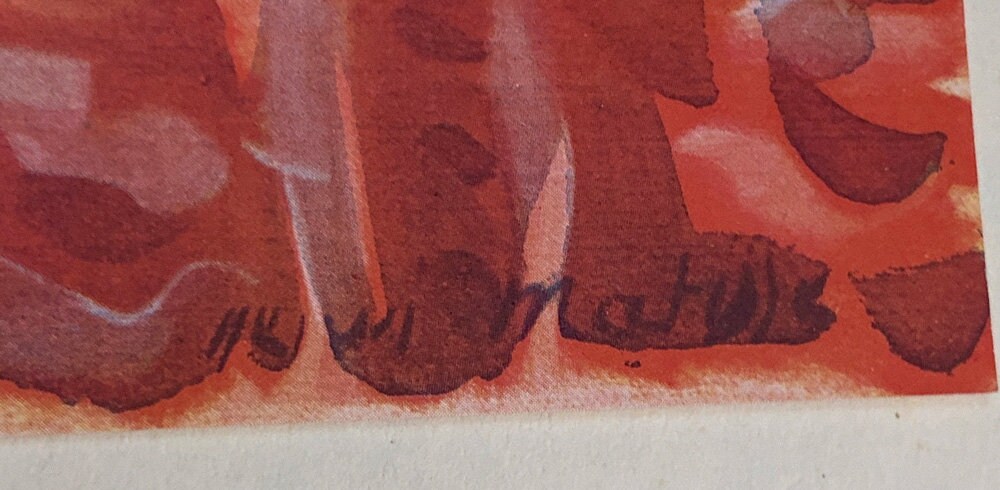 Henri Matisse Limited Edition Signed Lithograph red - Etsy