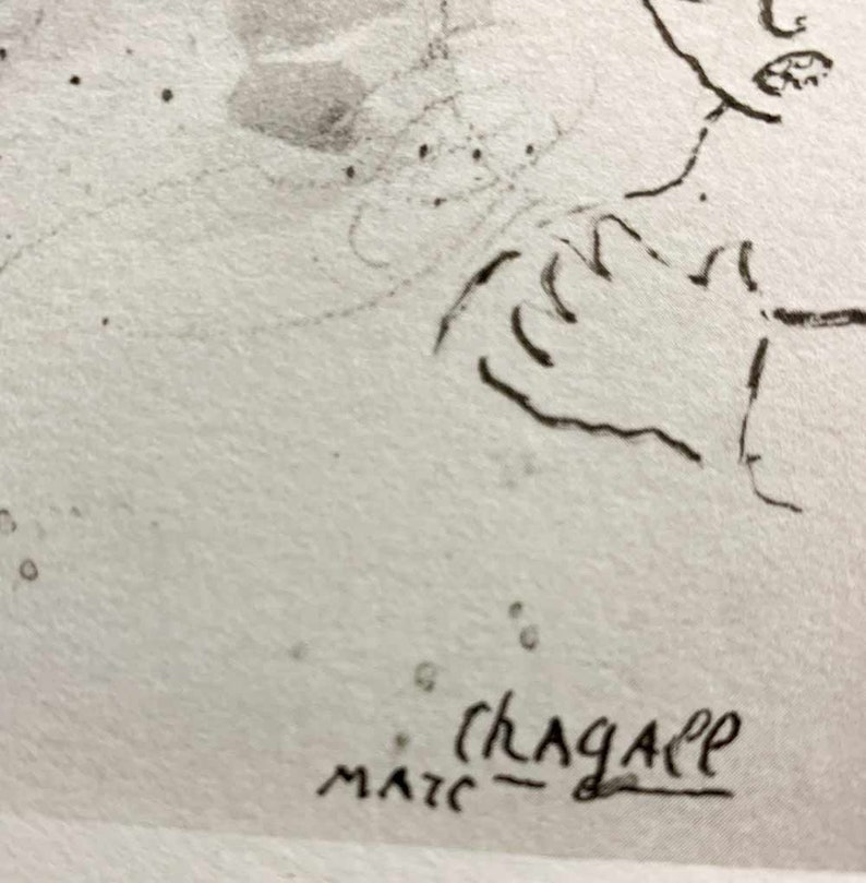 Marc CHAGALL Lithograph Limited Edition 14/150 "the Shephard ...