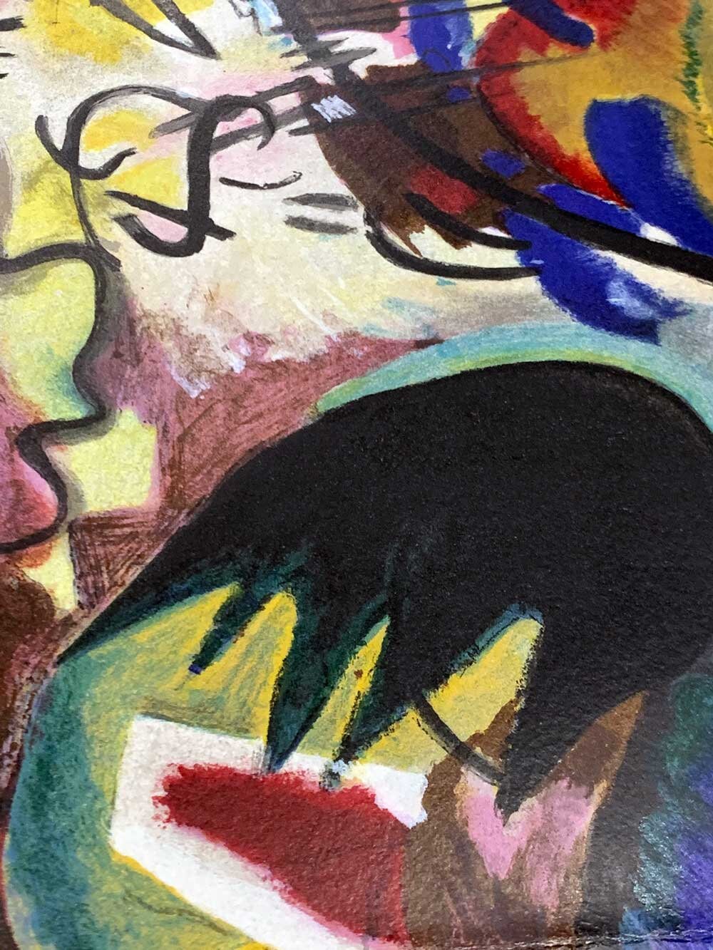 Wassily KANDINSKY Lithograph SIGNED Limited Ed. RARE W/frame Included ...