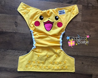 Pikachu diaper | Etsy