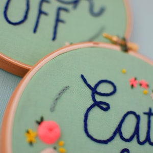 Mean Embroidery Funny Embroidery Curse Word Embroidery Bad - Etsy