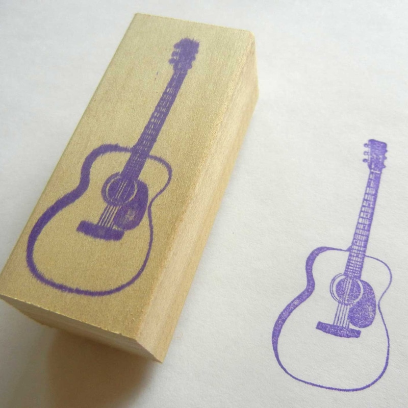 Rubber Stamps Guitar - Etsy