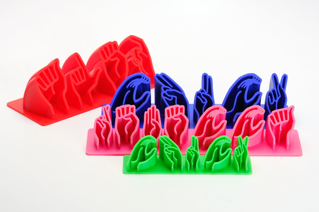 Personalized ASL Desk Name Plate: 3D Printed Custom Sign - Etsy