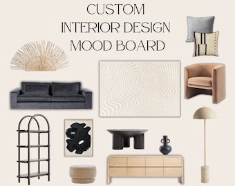 Personalized Interior Design Mood Board Consult | Virtual Custom Home ...