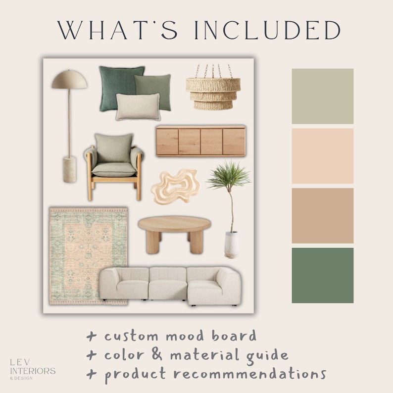 Personalized Interior Design Mood Board Consult | Virtual Custom Home ...