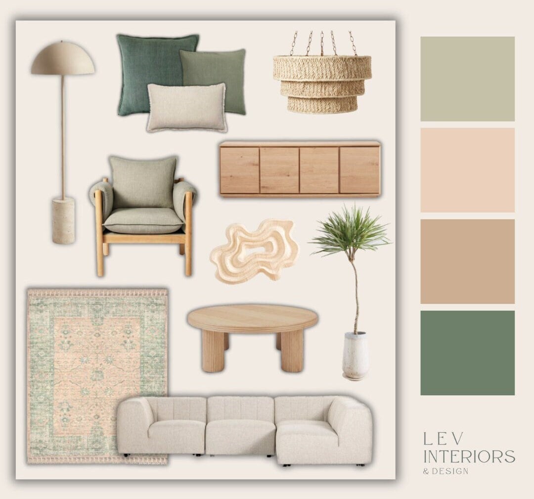 Personalized Interior Design Mood Board Consult | Virtual Custom Home ...