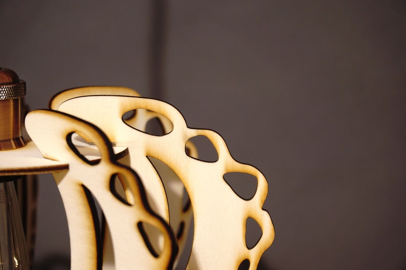 Octopus Lamp Laser Cut Template Wood Pendant Light Chandelier Lamp ...