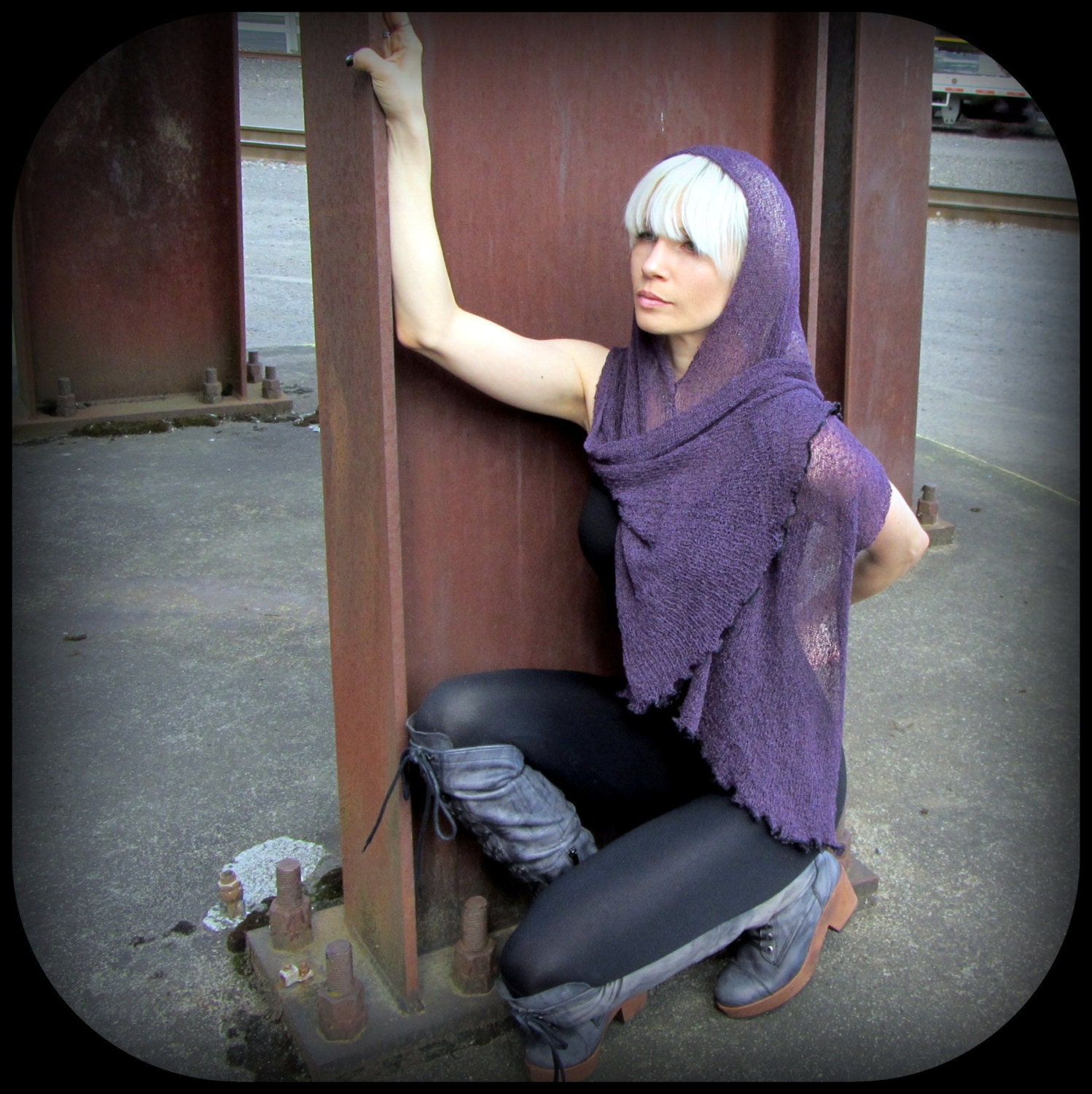 Post Apocalyptic Festival Hood Cowl Burning Man Playa - Etsy