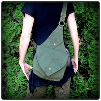 Maple Leaf Renaissance Faire Belt Pouch: Faux Leather Festival Bag, 8x8 ...
