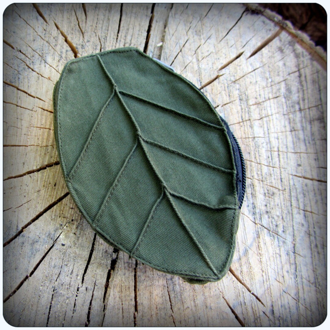 Renaissance Faire Leaf Pouch Wallet Fits on Utility Belt Bag ~ Green ...