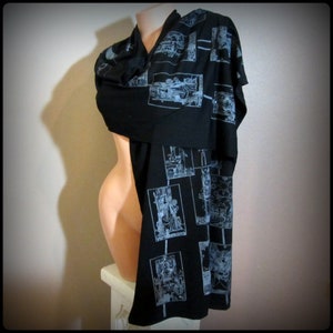 Tarot Card Scarf, Witchcraft Altar Cloth, Witchy Decor, Occult Alchemy ...