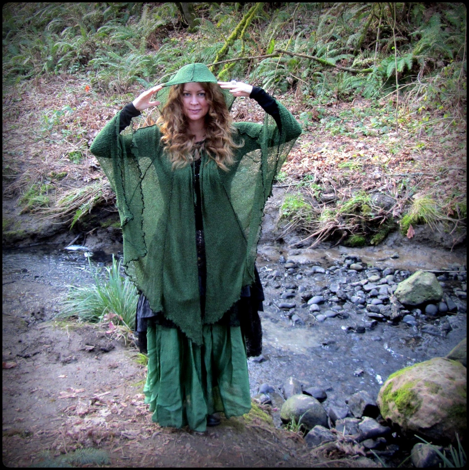 Halloween Mermaid Costume Cape Fantasy Cloak W/ Hood | Etsy