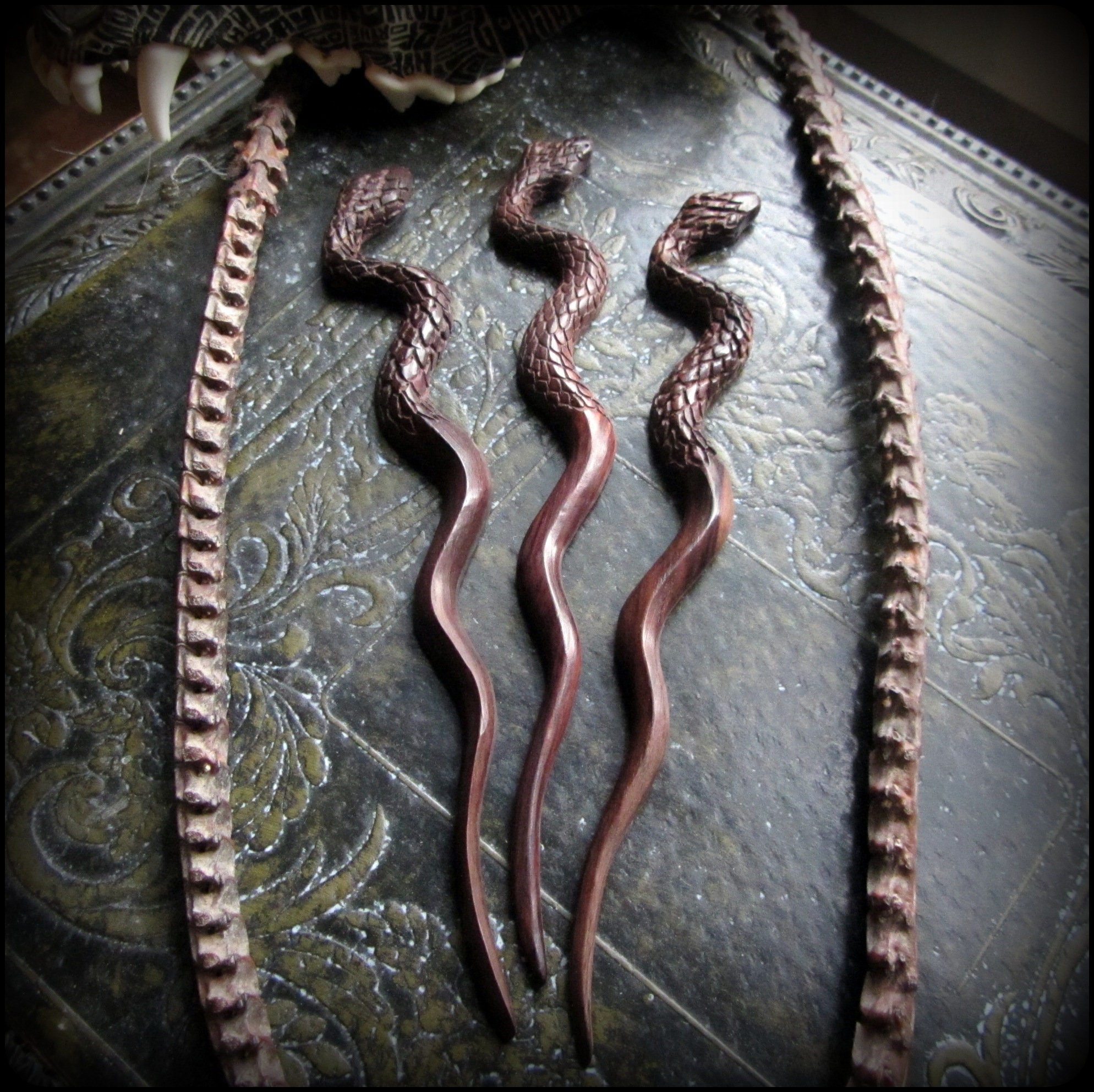 Snake Hair Stick for Witchy Wiccan High Priestess Serpent - Etsy Canada