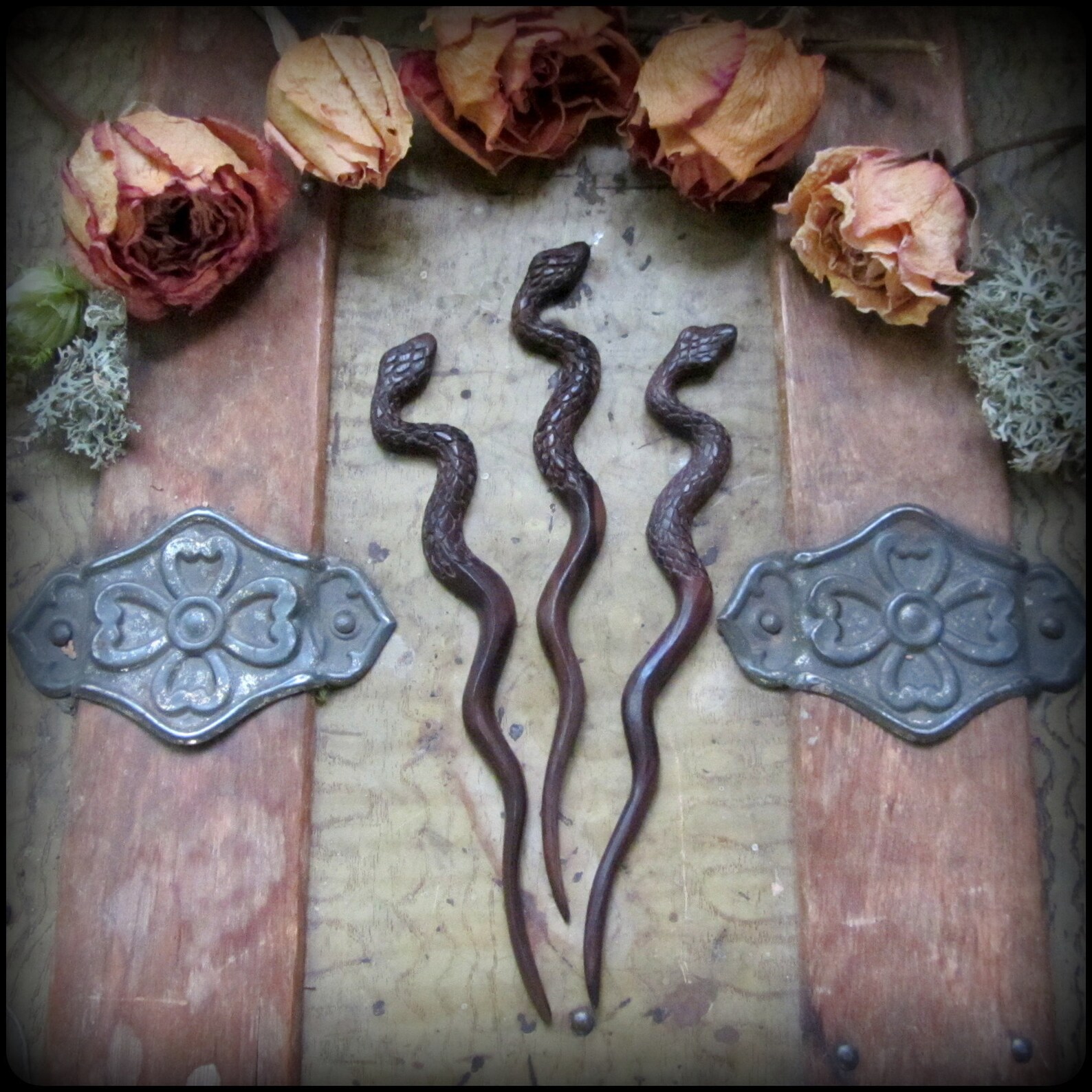 Snake Hair Stick for Witchy Wiccan High Priestess Serpent - Etsy