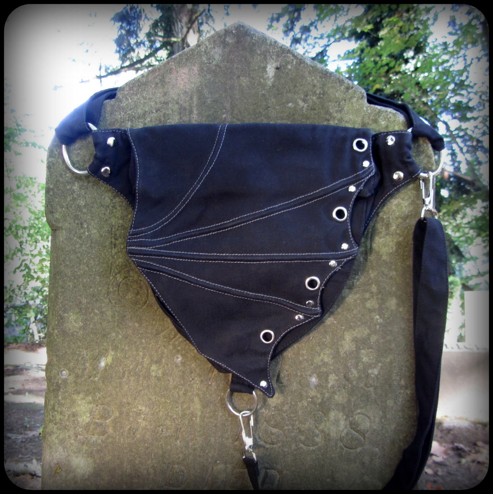 Pocket Belt Bag W/ Leg Strap Bat Wing Utility Belt Vampire - Etsy