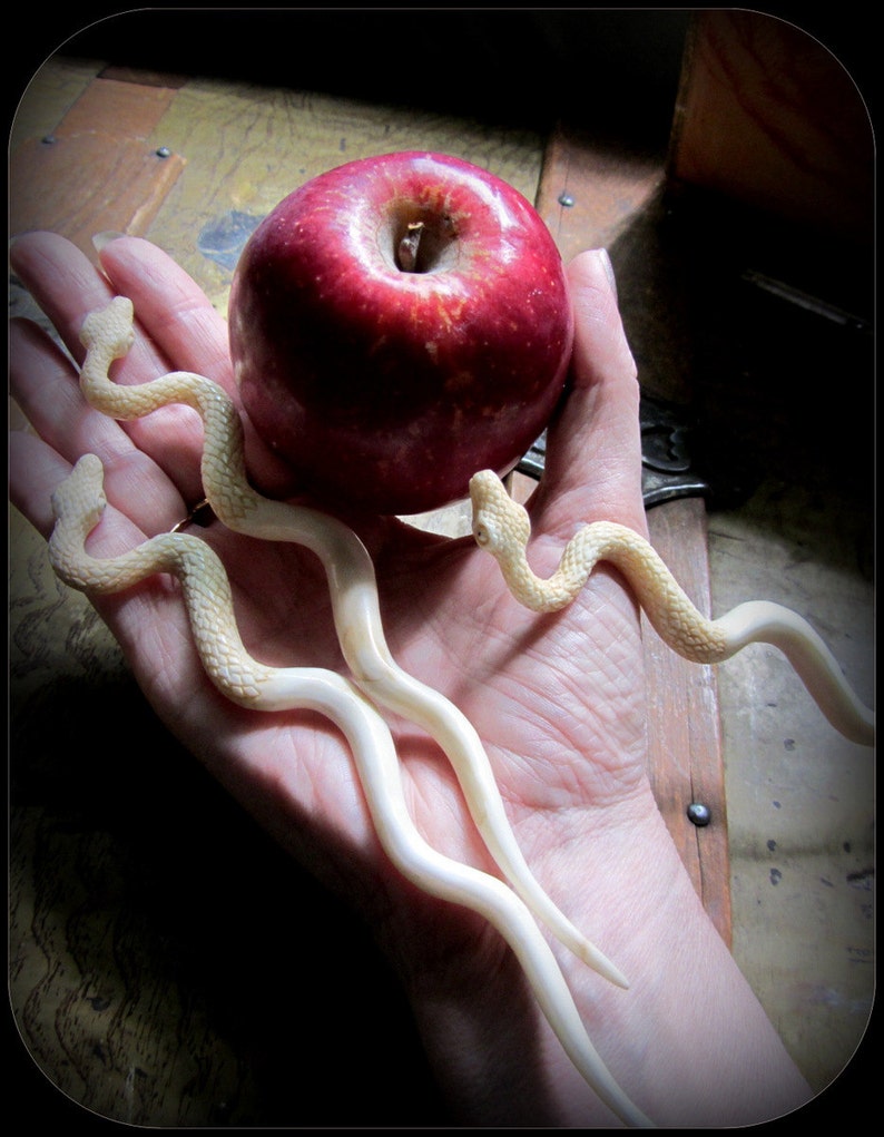 Snake Hair Stick for Witchy Wiccan High Priestess Serpent | Etsy