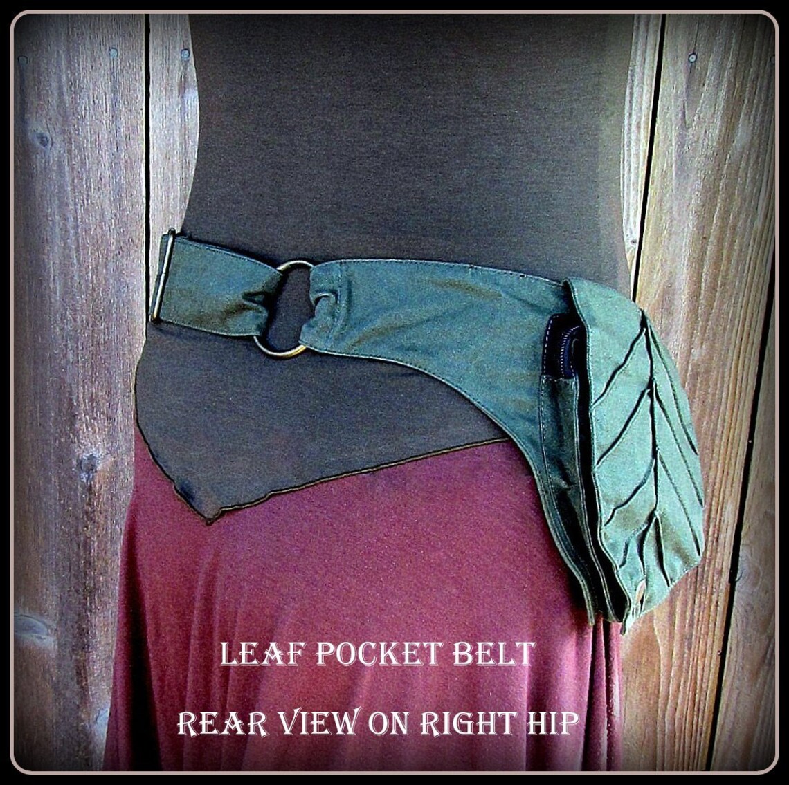 Utility Belt Leaf Pocket Belt Cottage Hip Belt Zelda Green | Etsy