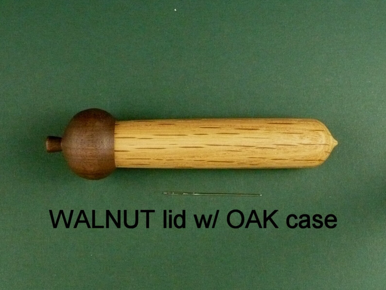 Long and Short Acorn Needle Cases and Acorn Thimble Case Set. | Etsy