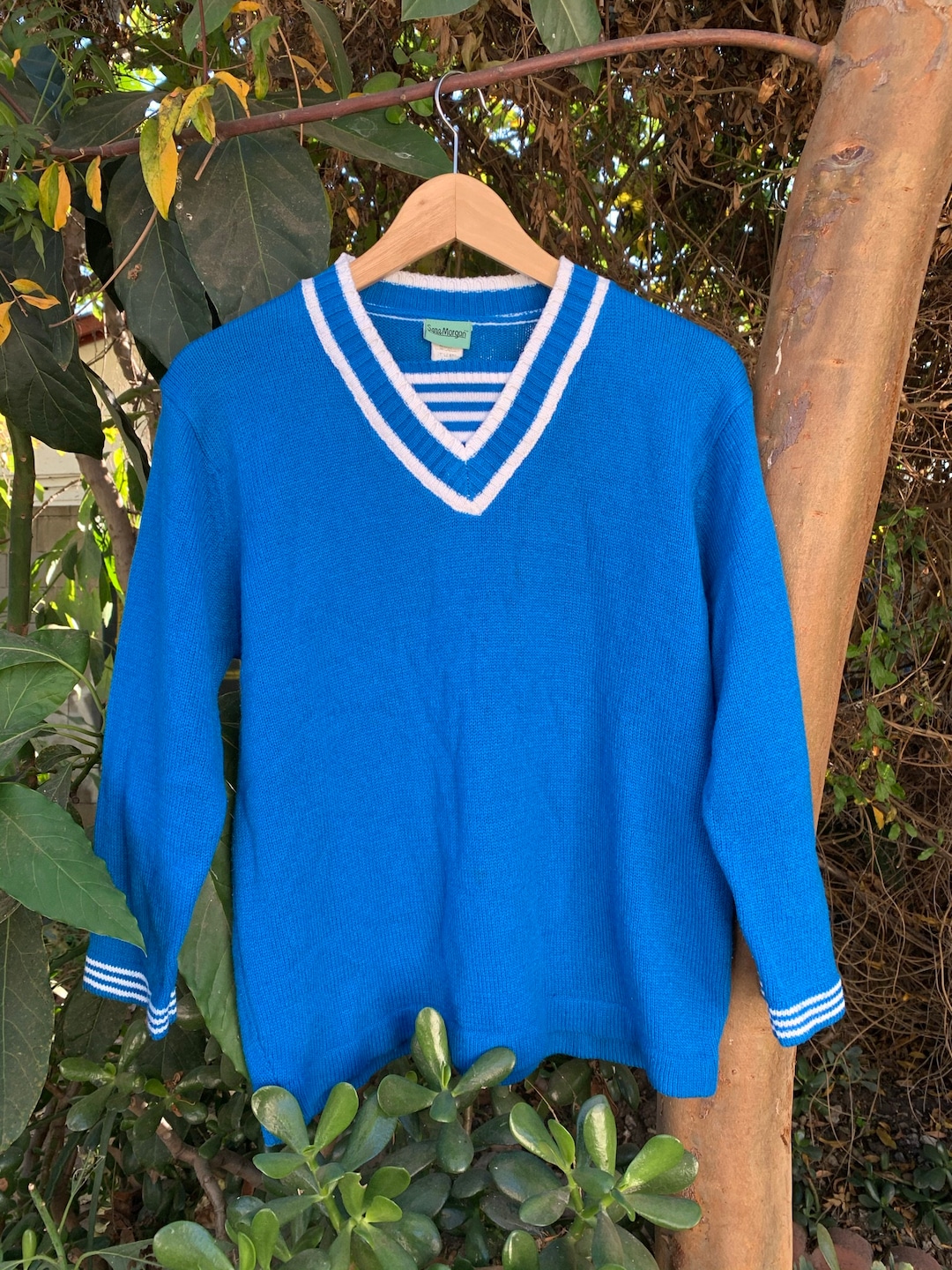 Vintage 1980s Sara Morgan Sailor Sweater - Etsy